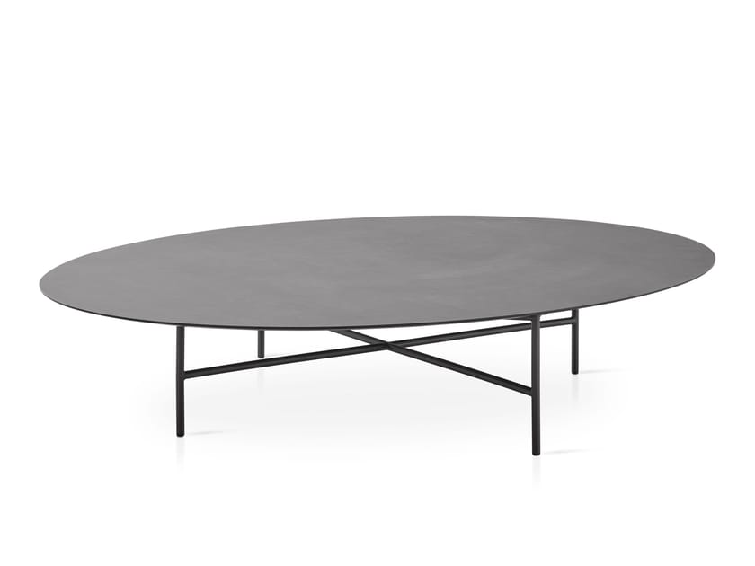 GRADA Oval low Dekton® garden side table By EXPORMIM | design Lievore ...