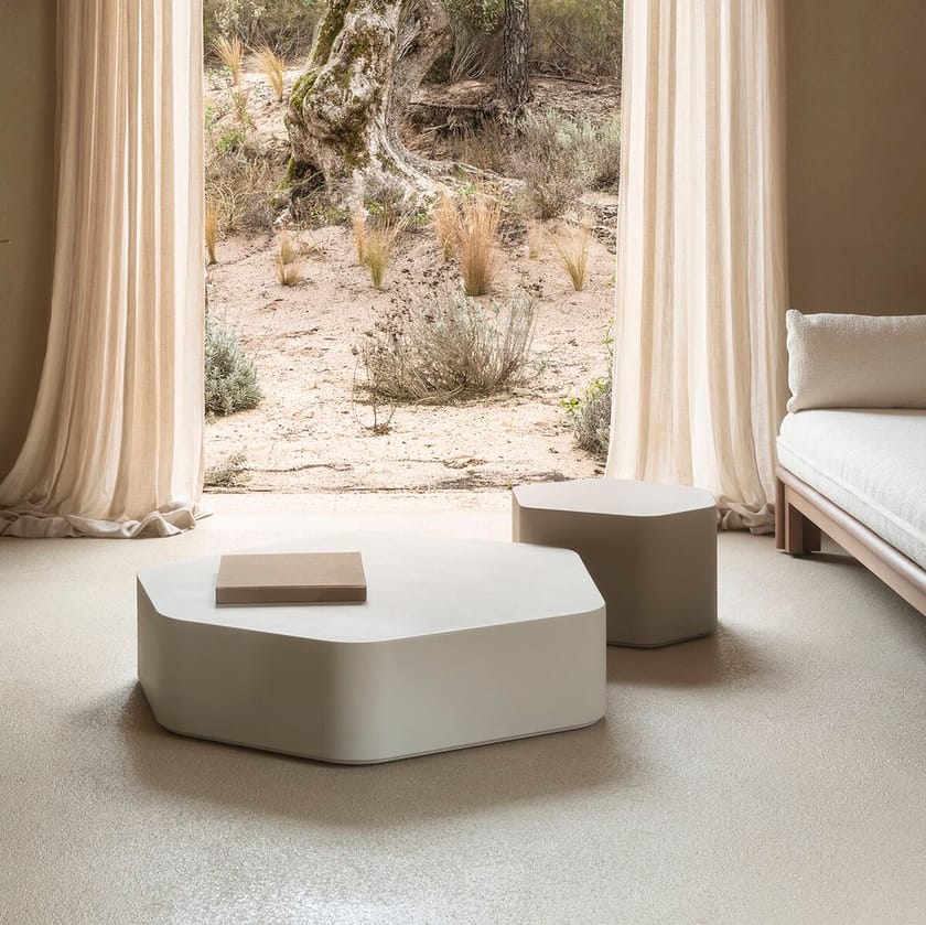 TALO Low hexagonal MDF coffee table By EXPORMIM | design Altherr Désile ...