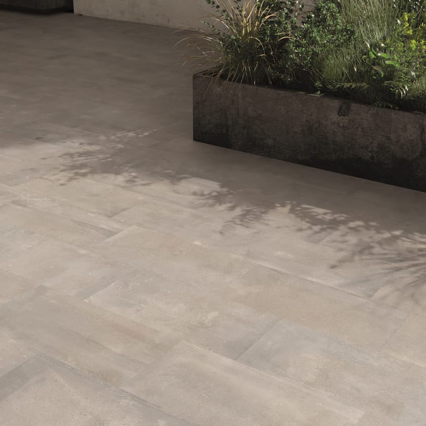 Porcelain stoneware outdoor floor tiles with terracotta effect EXTERNA ...