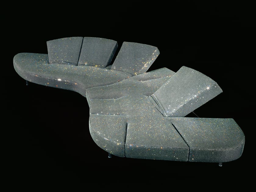 FLAP DIAMOND Divano con cristalli Swarovski By Edra | design Francesco ...