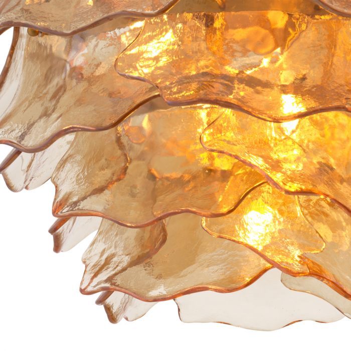CLARENDON Stained glass pendant lamp By Eichholtz