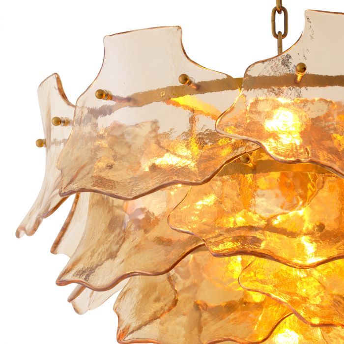 CLARENDON Stained glass pendant lamp By Eichholtz