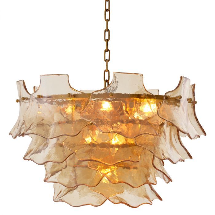CLARENDON Stained glass pendant lamp By Eichholtz