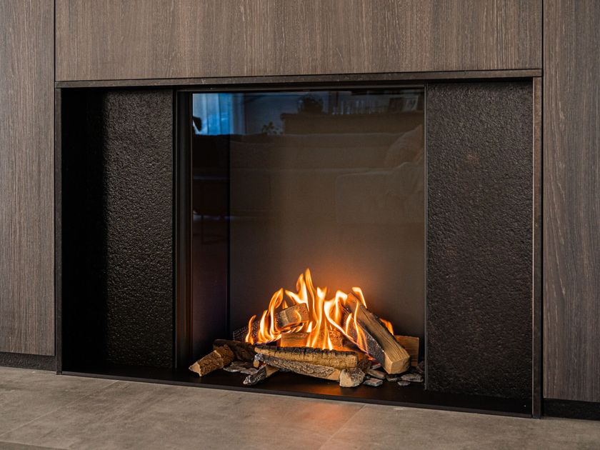 Glass Gas Fireplace