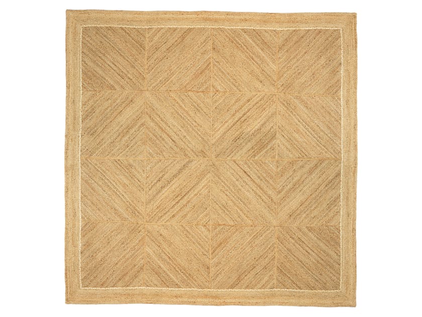 COYOACAN Square jute rug By Élitis