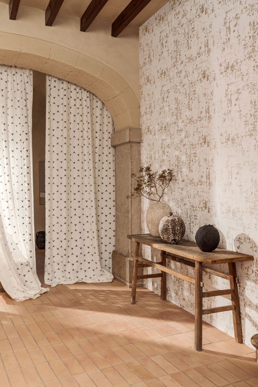 ÉPHÉMÈRE - KOZO Solid-color cotton and nylon fabric By Élitis