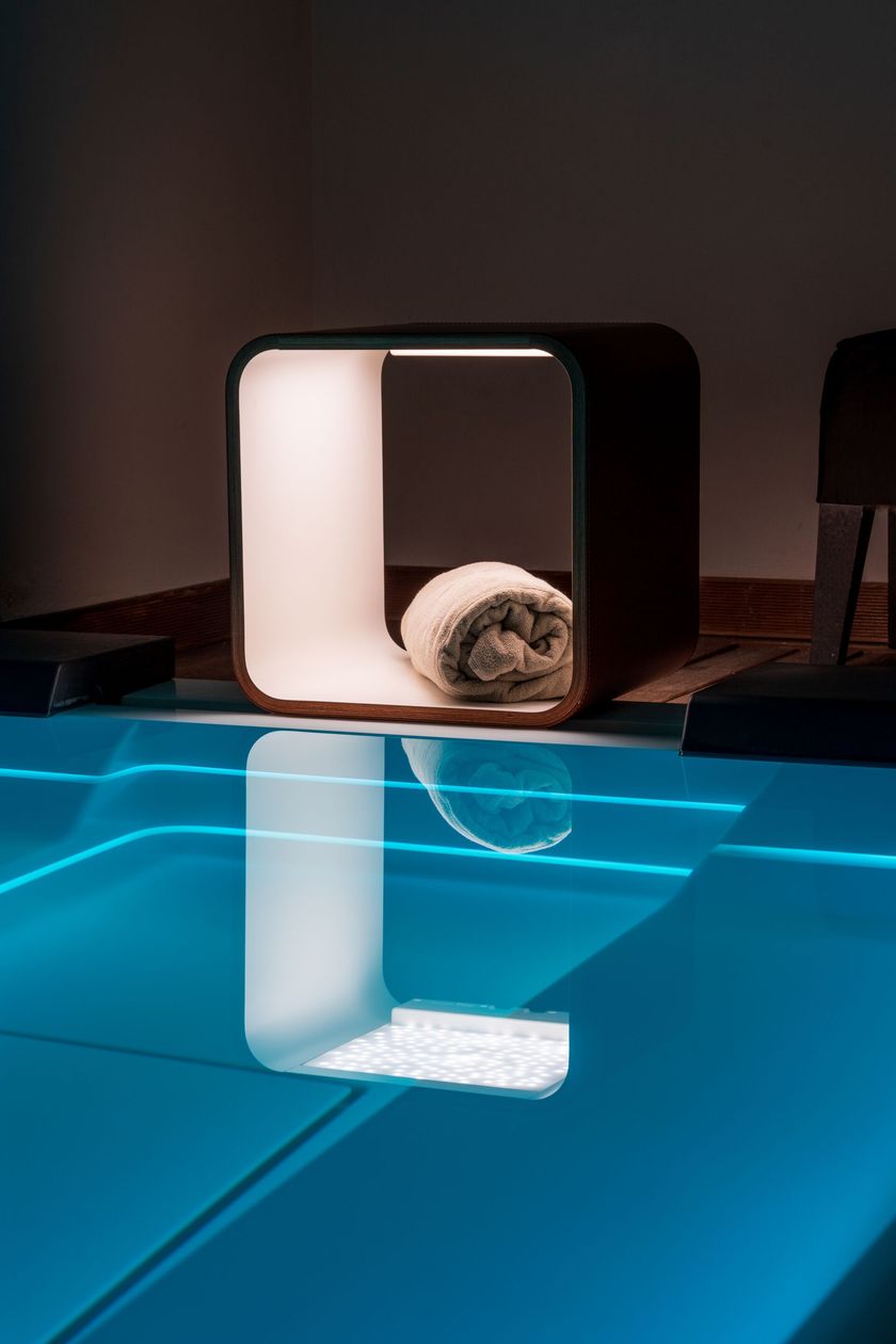 LUCE³ - CARAMEL LEATHER Floor lamp By Emera Design