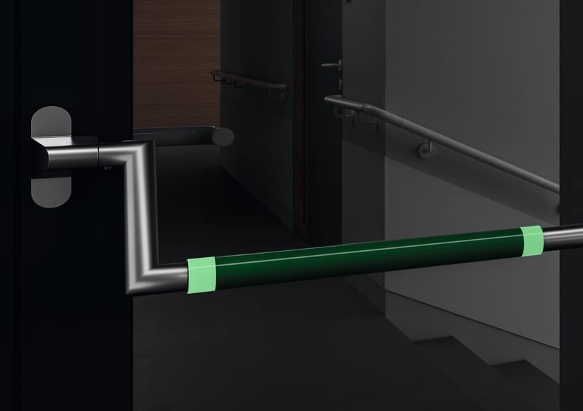 Emergency exit door handle Panic bar Collection By HEWI design NOA