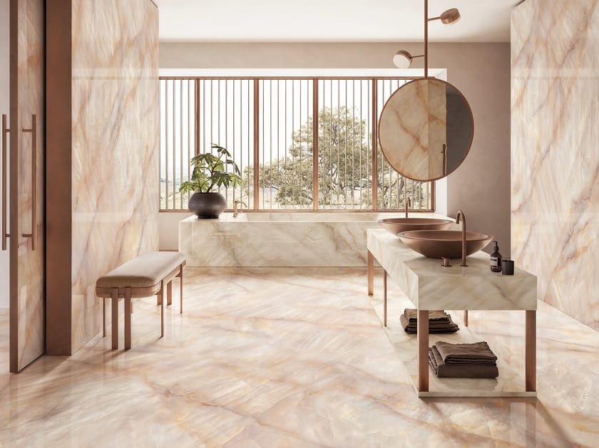 TELE DI MARMO CRYSTAL EXTRA PINK Flooring By EmilCeramica