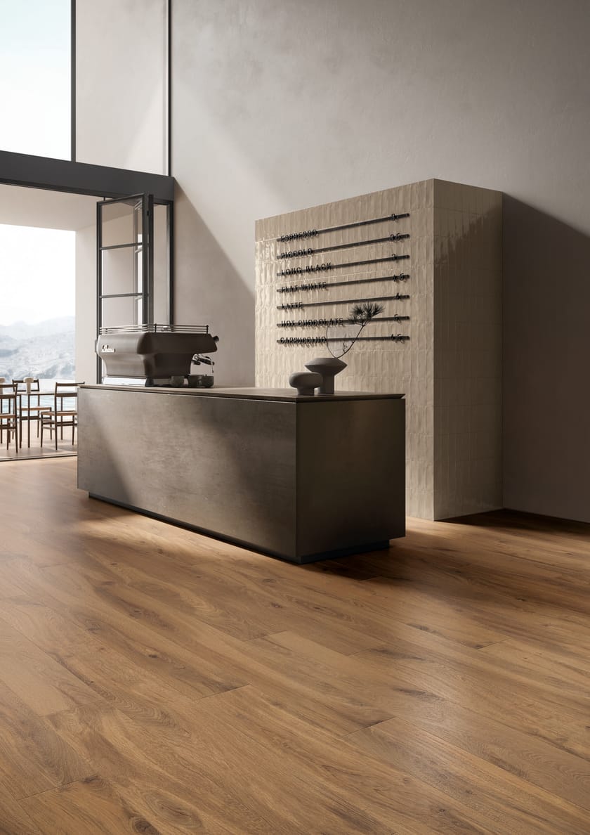 I-WOOD ROVERE IMBRUNITO Porcelain stoneware wall/floor tiles with wood ...