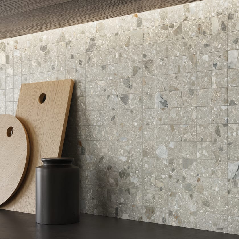 LOMBARDA CENERE MIX Porcelain stoneware wall/floor tiles By Ergon