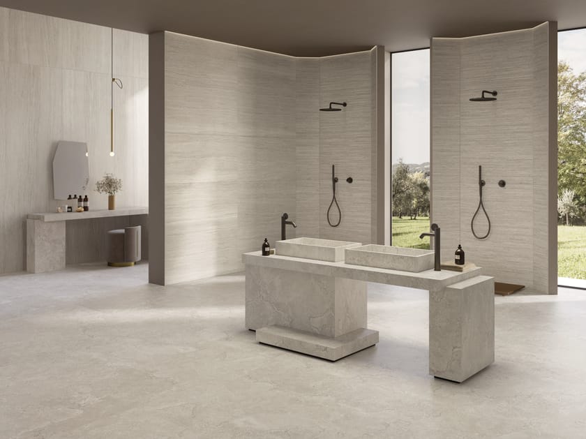 PORTLAND STONE ASH Pavimento By Ergon