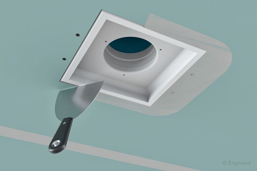KVADRO 125 Outlet and diffuser for channelled system By Ergovent