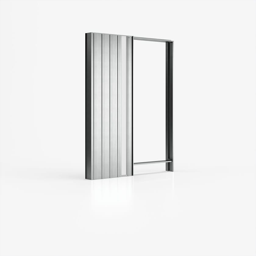 LUMINOX single Sliding counter frame with electrical boxes By Ermetika