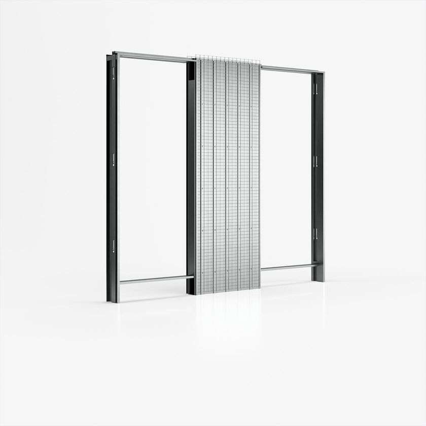 UNICO EVO Two sliding doors in opposite directions By Ermetika