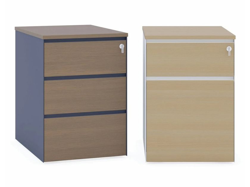 ARCADIAN Melamine office drawer unit with lock By Ersa