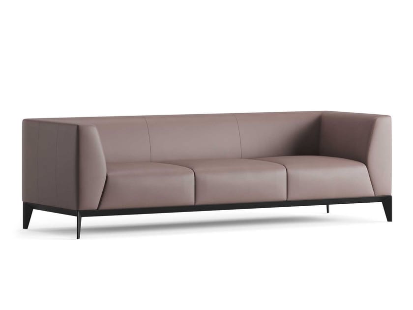 BOLT 3 seater leather sofa By Ersa | design Claudio Bellini