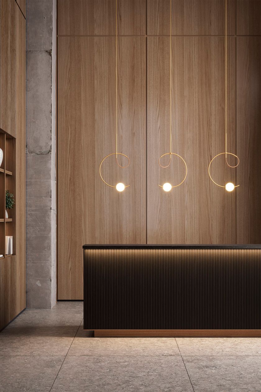 LOOP LED glass pendant lamp By Estiluz