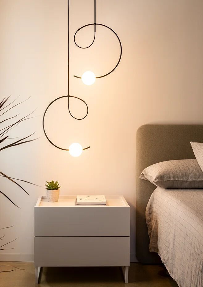 LOOP LED glass pendant lamp By Estiluz