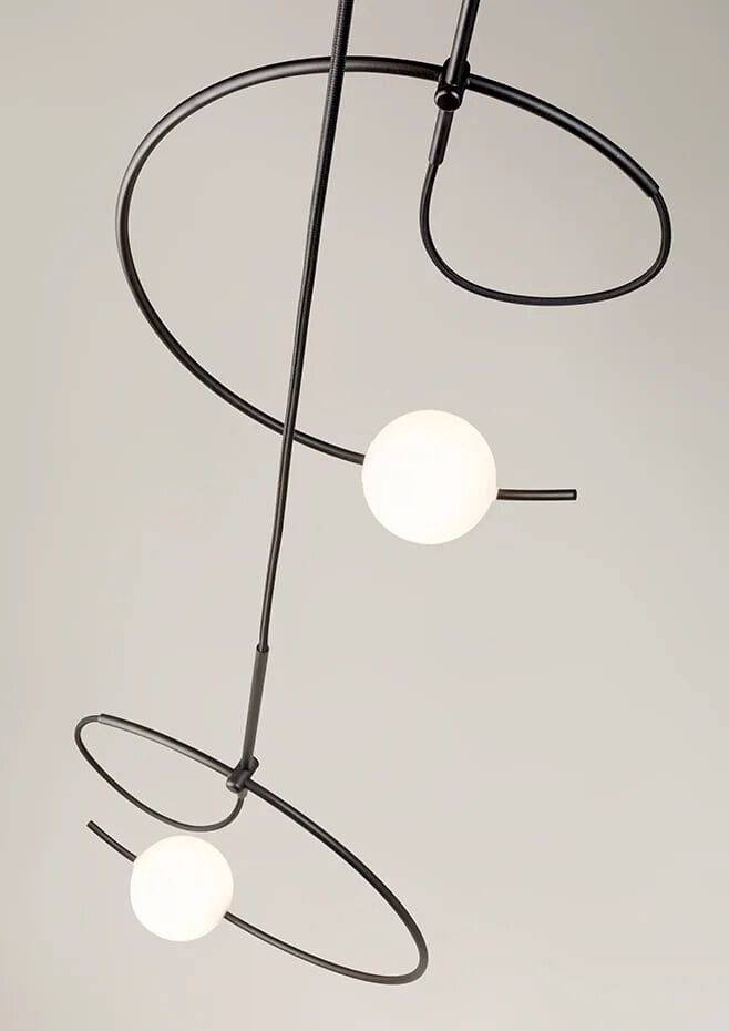 LOOP LED glass pendant lamp By Estiluz