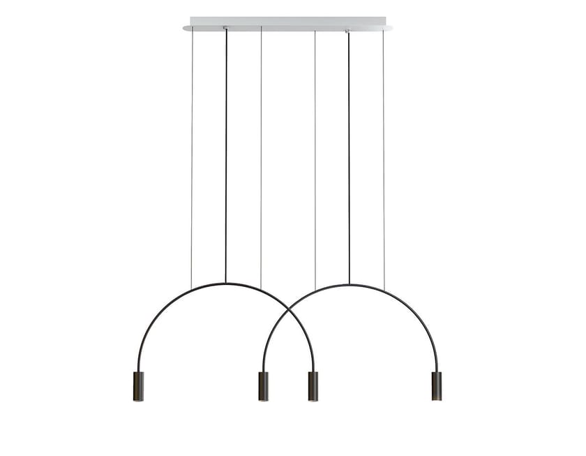 VOLTA LED aluminium chandelier By Estiluz