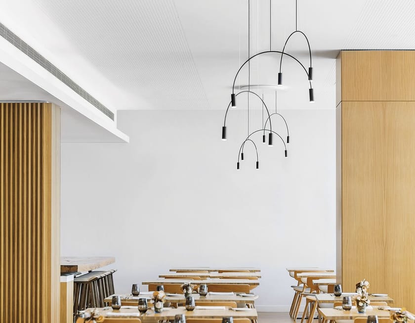 VOLTA LED aluminium chandelier By Estiluz