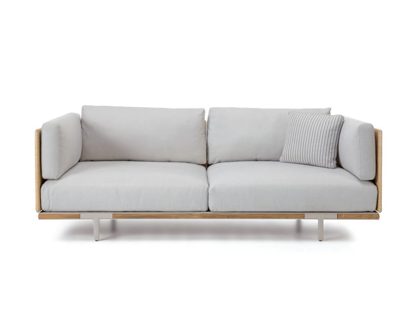 BAIA NATURAL 3 seater wood fibre garden sofa By Ethimo | design ...