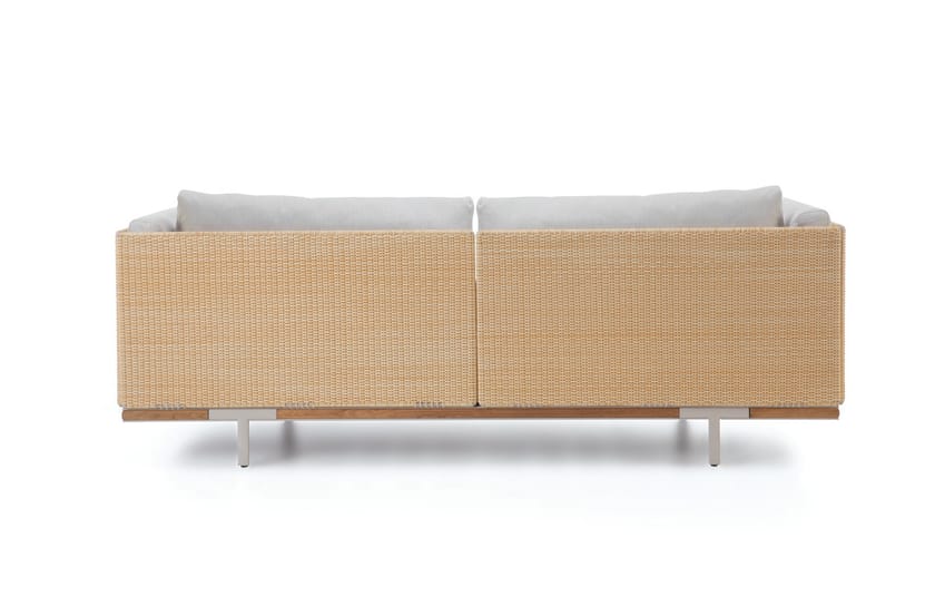 BAIA NATURAL 3 seater wood fibre garden sofa By Ethimo | design ...