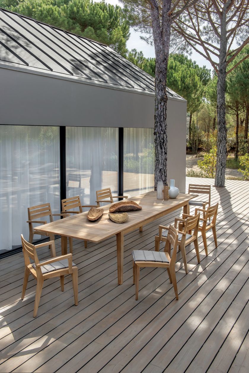 RIBOT Teak garden chair By Ethimo | design Marc Sadler