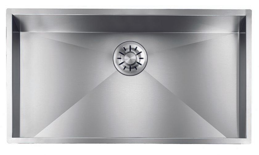 ETHNA XXL Lavello sottotop a una vasca in acciaio inox By Evhoc