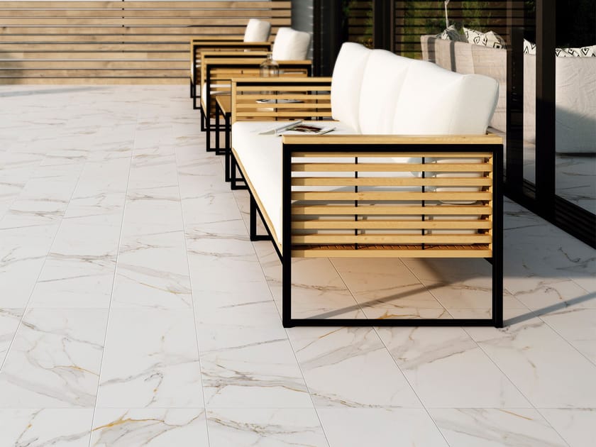 MARBLES CALACATTA Bodenbelag aus Feinsteinzeug mit Marmor-Effekt By Exagres