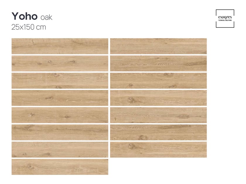 YOHO OAK Porcelain stoneware flooring with wood effect By Exagres