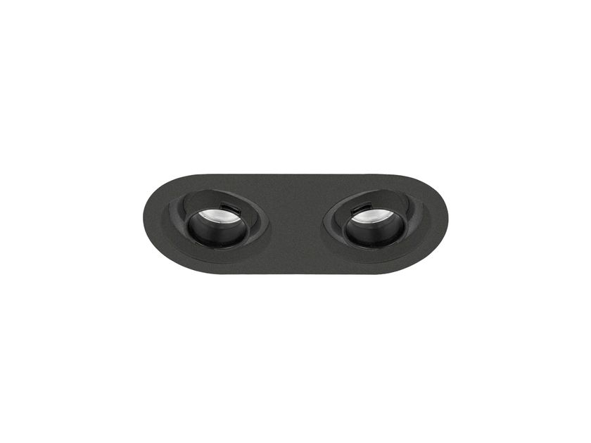 DARK TILT MINI TRIMLESS x2 Recessed LED adjustable aluminium spotlight ...