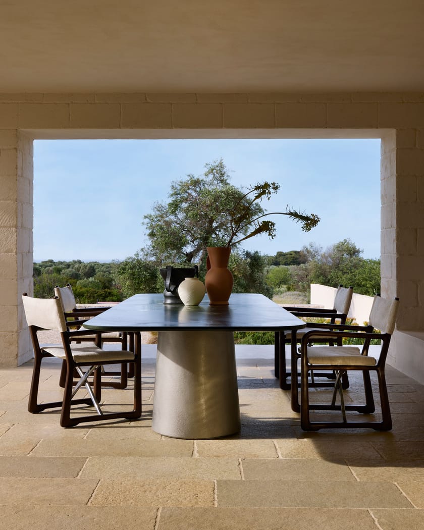 ETNA Rectangular marble table By Exteta