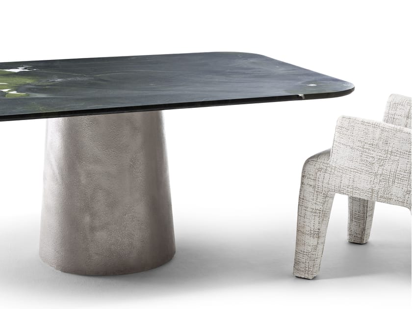 ETNA Rectangular marble table By Exteta