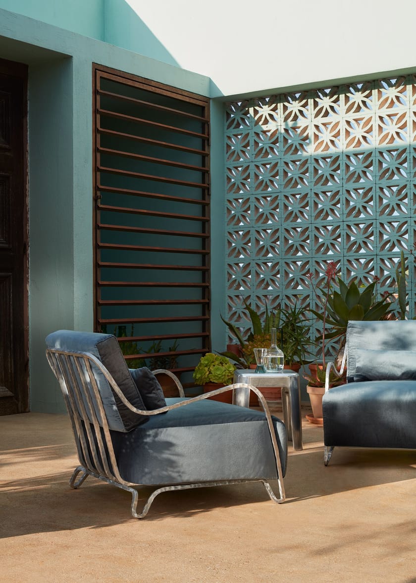 MOONLIGHT Bronze garden side table By Exteta