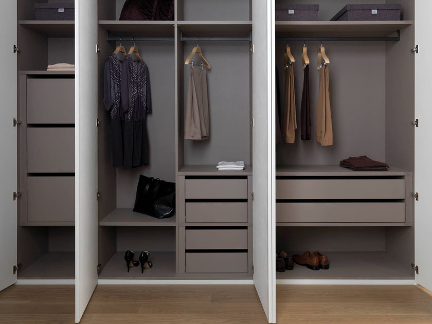 Sectional leather wardrobe F1.60 By GAMADECOR