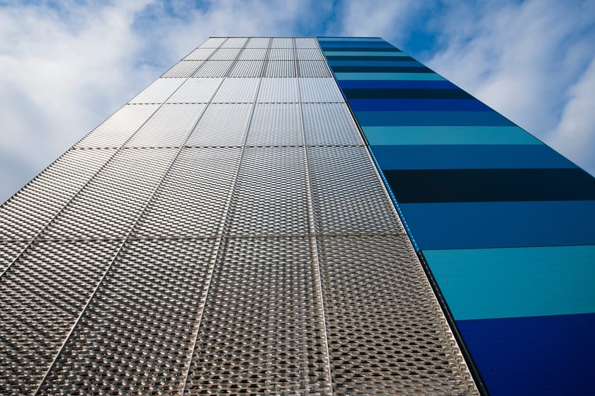 Expanded metal Stretched mesh for facade finish FAÇADE By METAL DEPLOYE