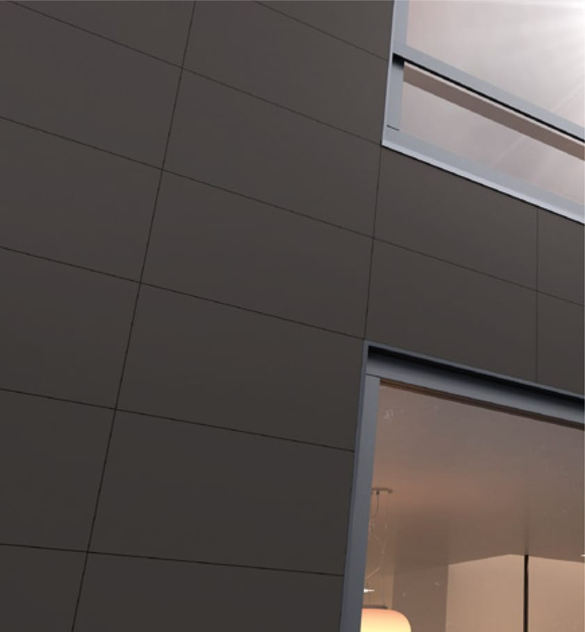 Porcelain stoneware Panel for facade FACADES By Aleluia Cerâmicas