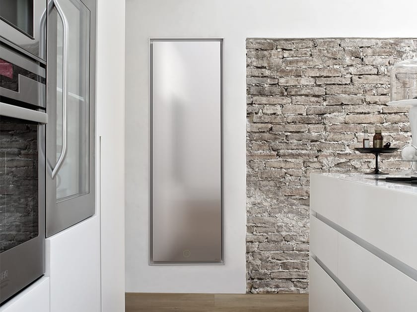 Wall-mounted stainless steel panel radiator FACE ZERO By IRSAP