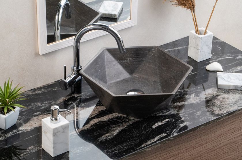 FACETED washbasin By Luxury Stone Italia