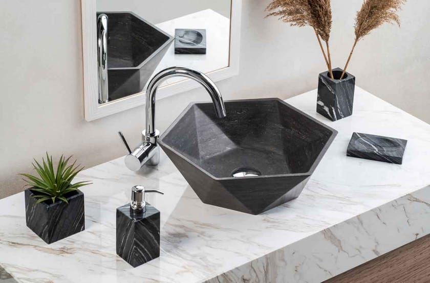 FACETED washbasin By Luxury Stone Italia