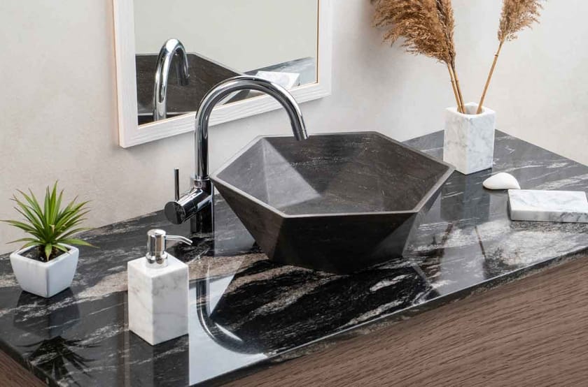 FACETED washbasin By Luxury Stone Italia