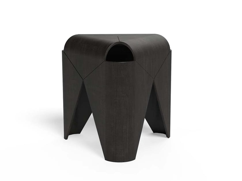 FALABELLA Low wood veneer stool By Offecct | design Lucy Kurrein