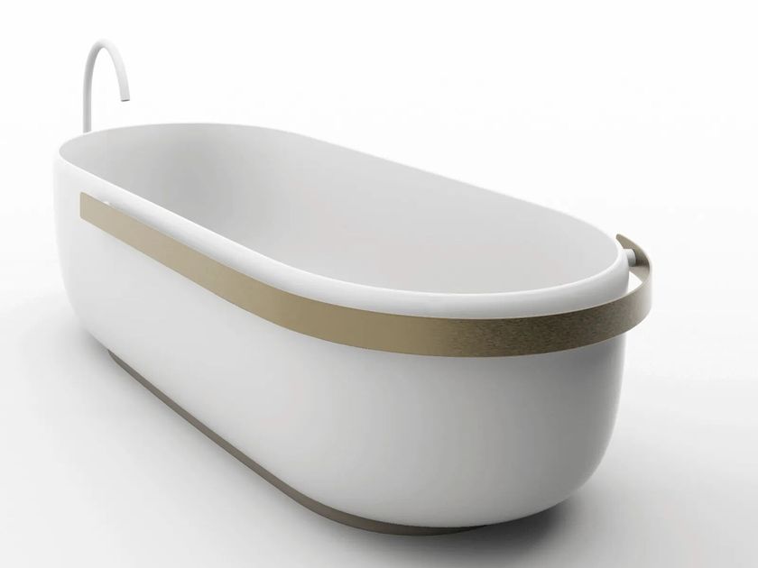 HOMEY Freestanding oval Cristalplant® bathtub By FALPER | design Simone ...
