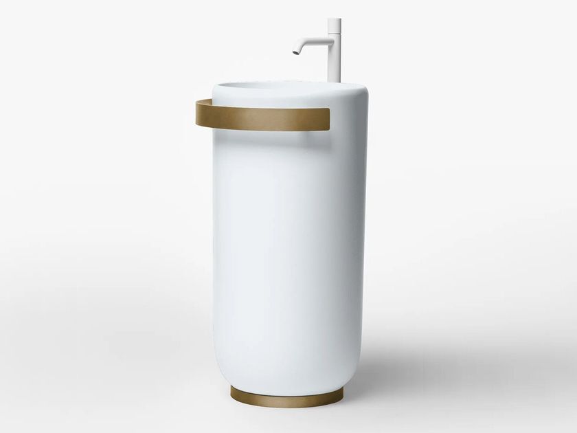 HOMEY Freestanding round Cristalplant® washbasin By FALPER | design ...