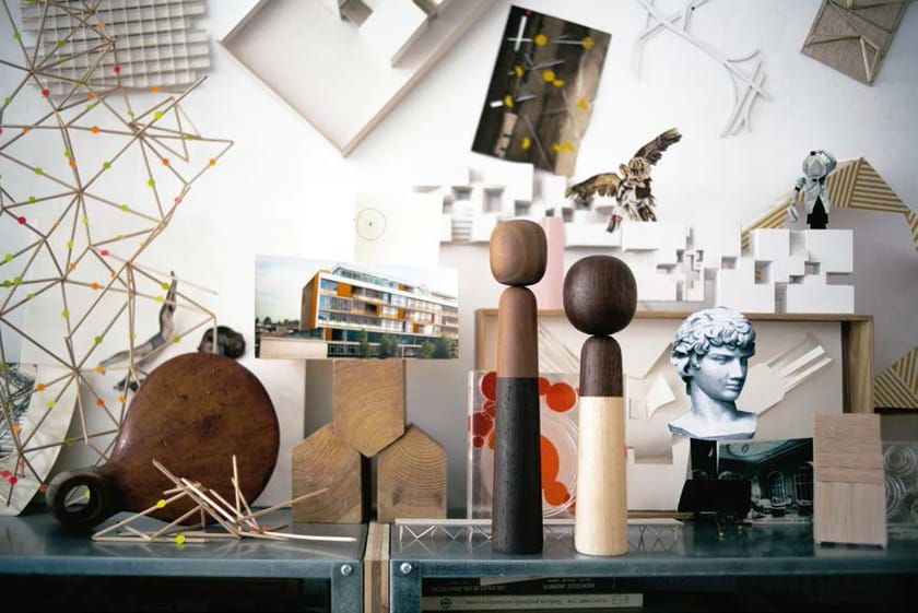 FAMILY Wooden decorative object By Arper | design Lievore Altherr Molina