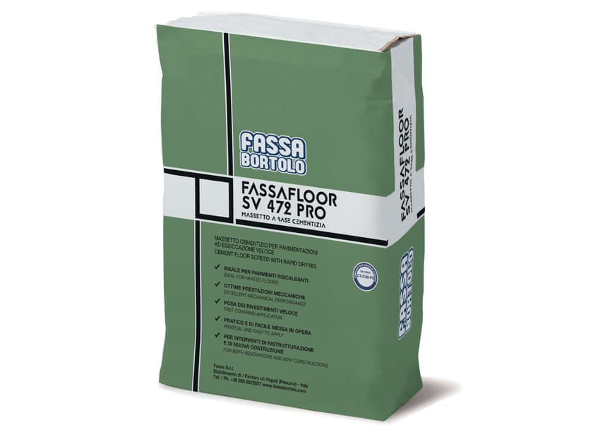 FASSAFLOOR SV 472 PRO Screed and base layer for flooring By FASSA