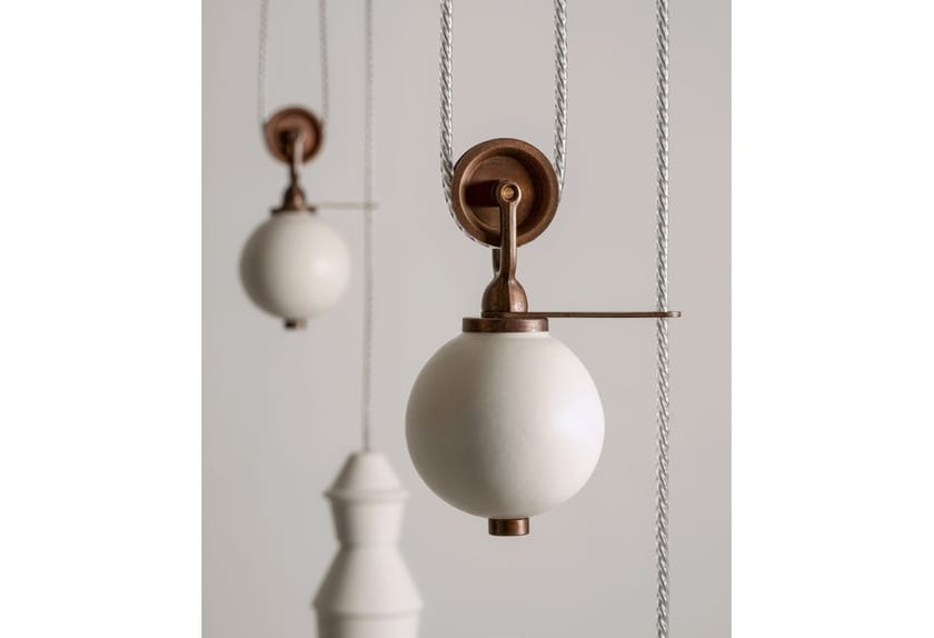 FATE | Ceramic pendant lamp By Aldo Bernardi