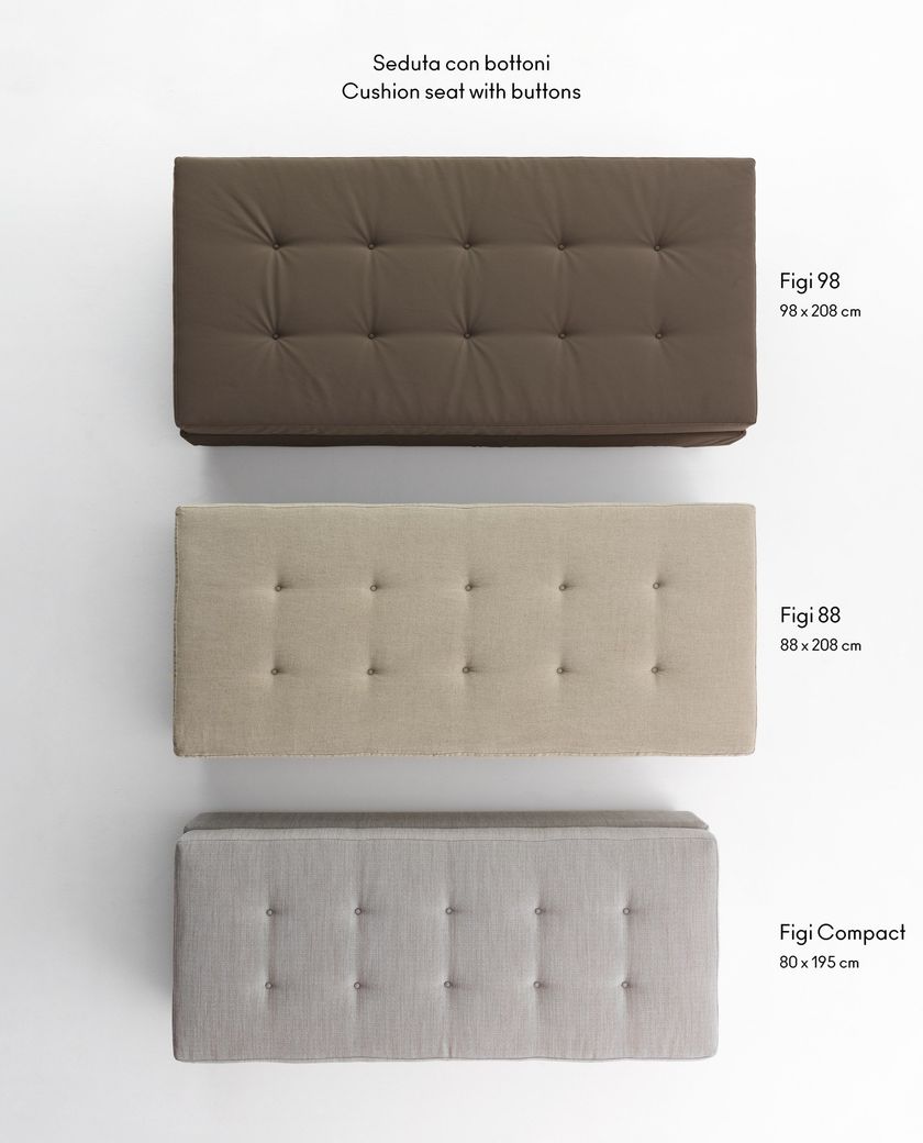 ISOLE FIGI Upholstered fabric day bed with removable cover By Casamania ...